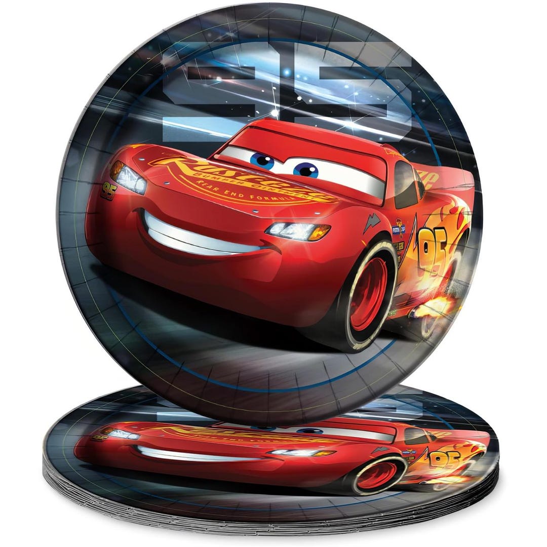 Disney Cars Dinner Plates 9 Inches, 8 Ct - Etsy