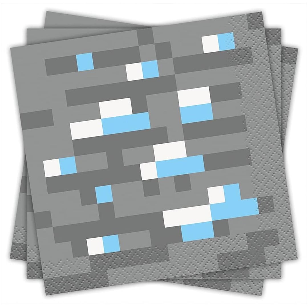 Officially Licensed Minecraft Beverage Napkins, 16 Ct - Etsy