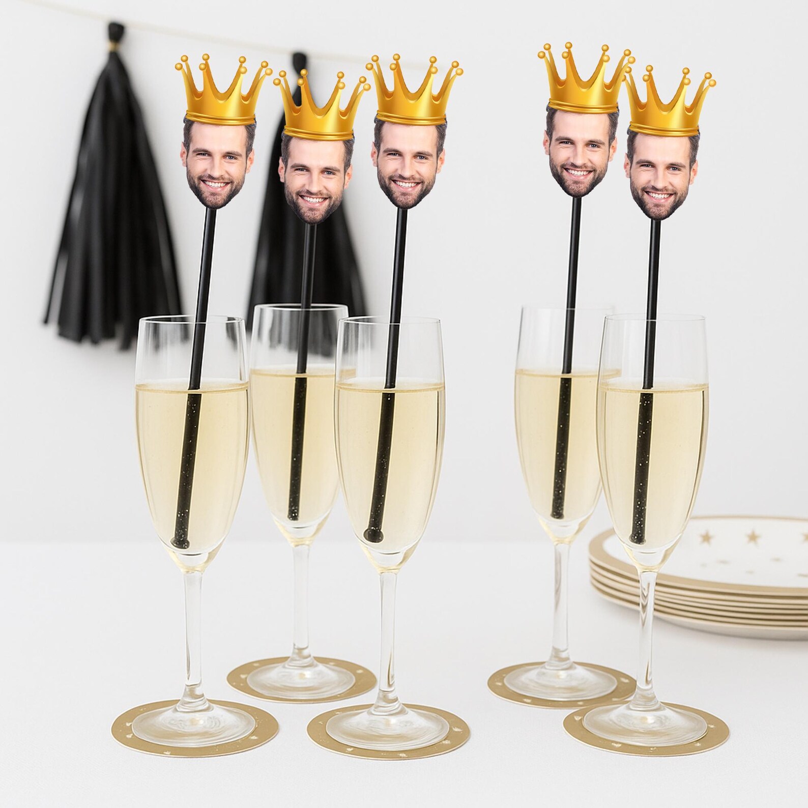 Personalized Face Cocktail Stirrers – Custom Drink Stirrers, Funny ...