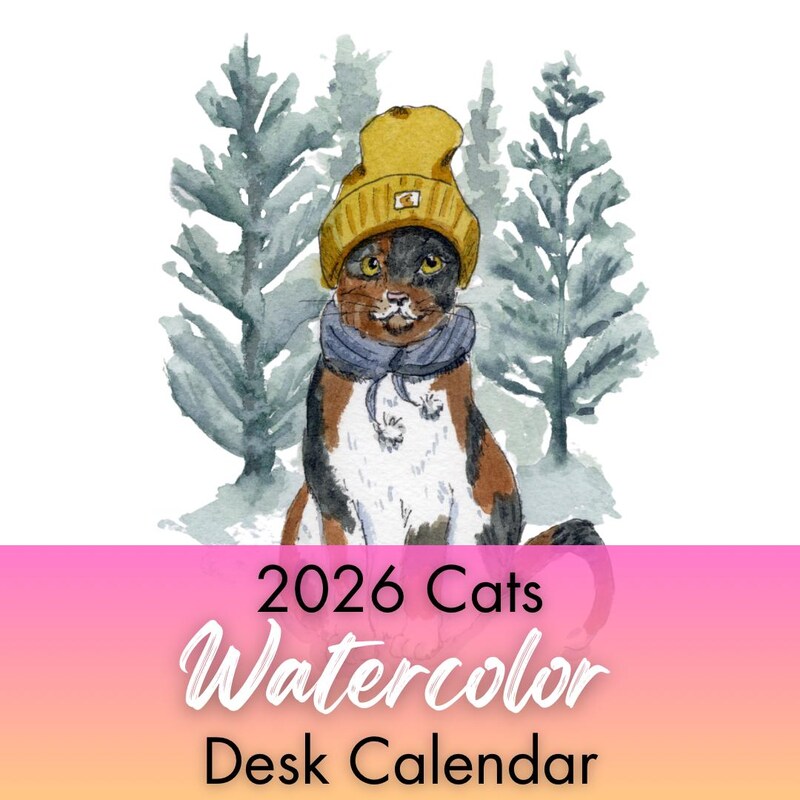 Seasonal Cat Calendar - Etsy
