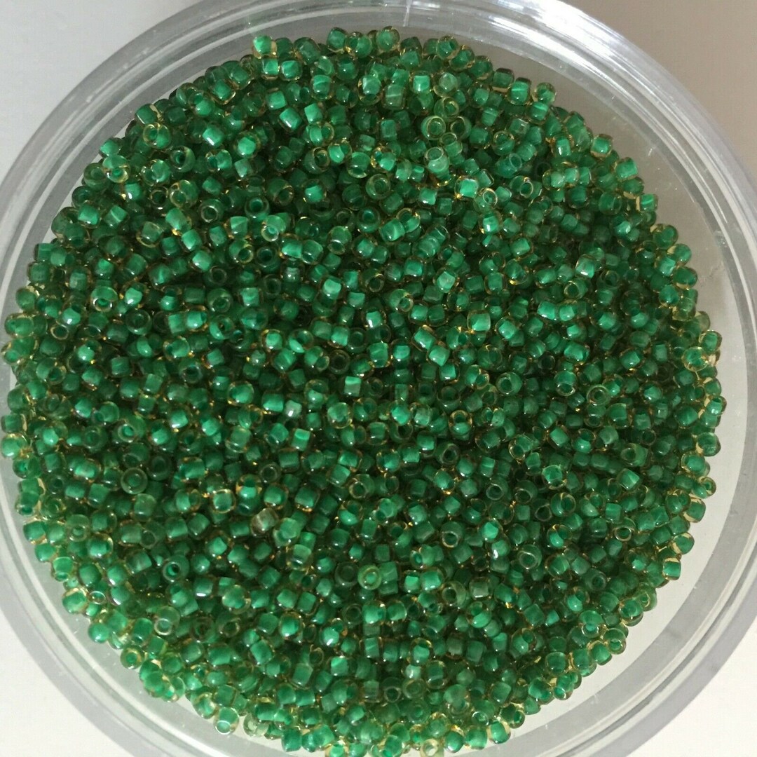 Japanese Matsuno Glass Seed Bead 12/0 Round Hole 2 Tone Inside Color ...
