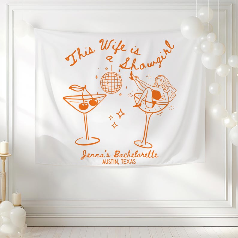 This Wife is a Showgirl Bachelorette Banner This Bride is a Showgirl ...