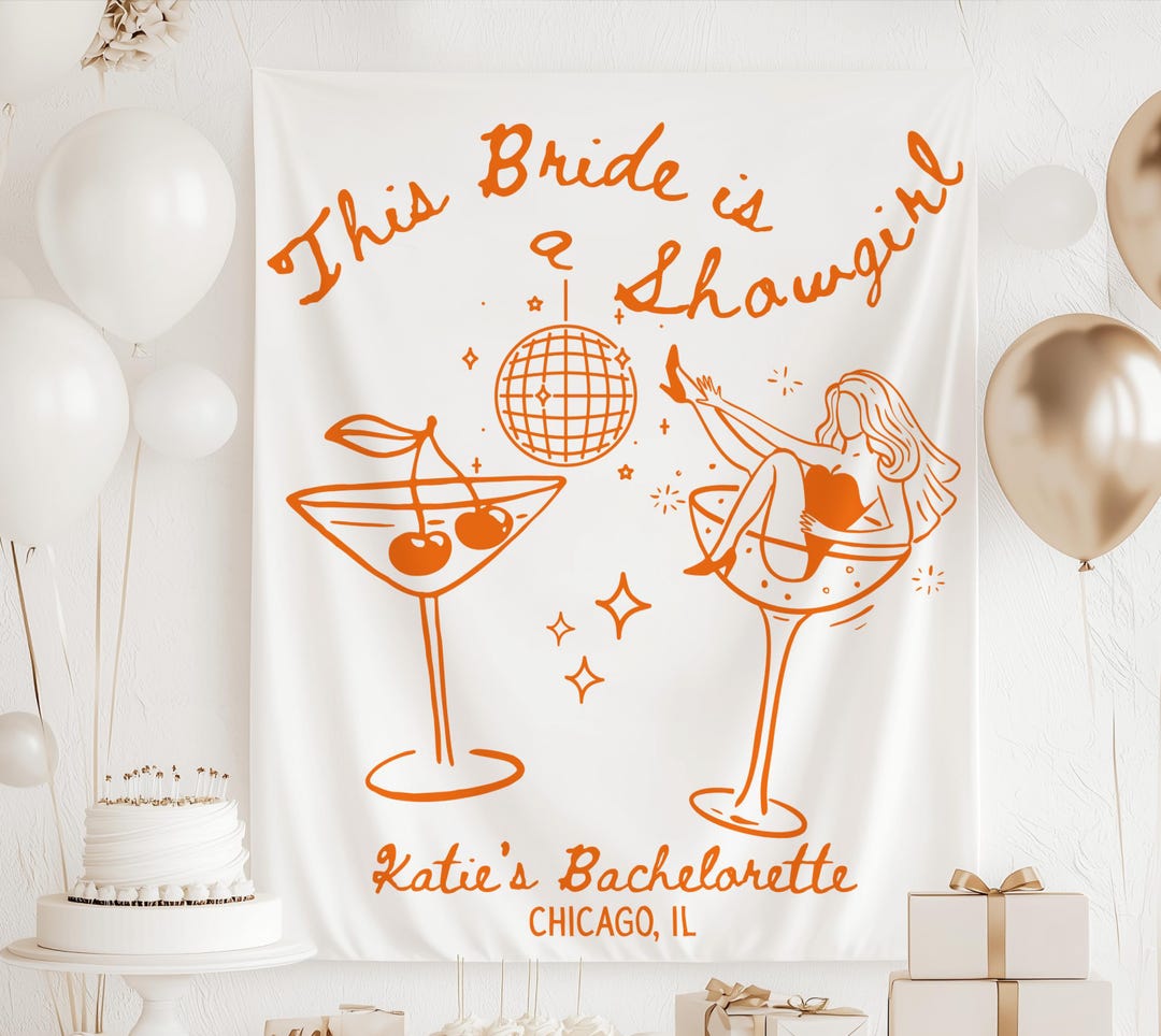 This Bride is a Showgirl Bachelorette Banner Wife of a Showgirl ...