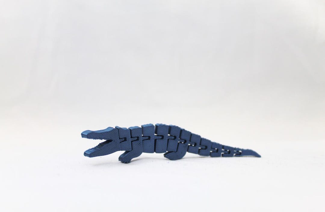 3D Printed Articulated Alligator – Flexible Fidget Toy / Reptile ...