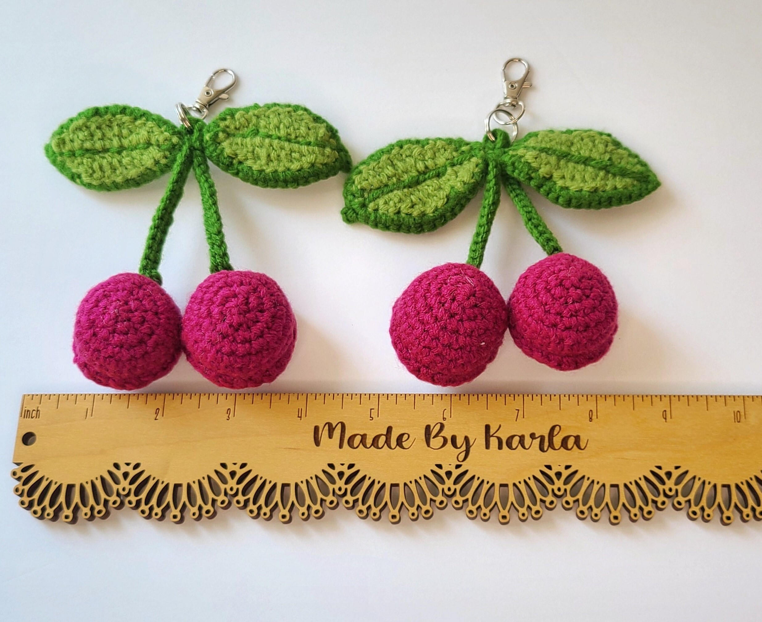 Two Key Chains, Cherry Eyes Key Chains, Eyeball Keychains, Halloween ...