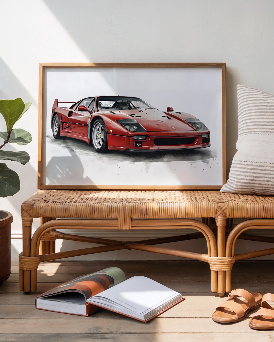 Ferrari Print - Car Posters - Gift for Dad - Classic Car Print - Man ...