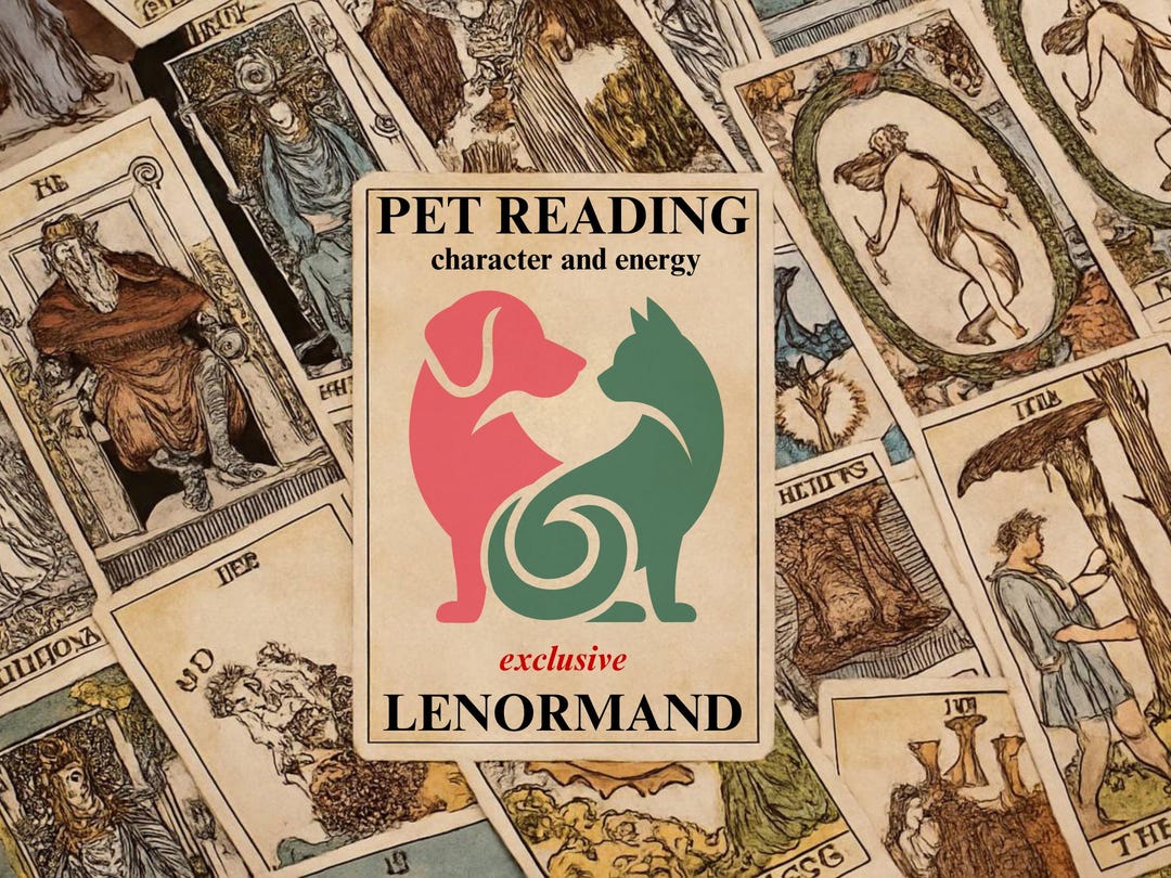 Exclusive Lenormand Pet Reading: Understand Your Dog & Cat - Etsy