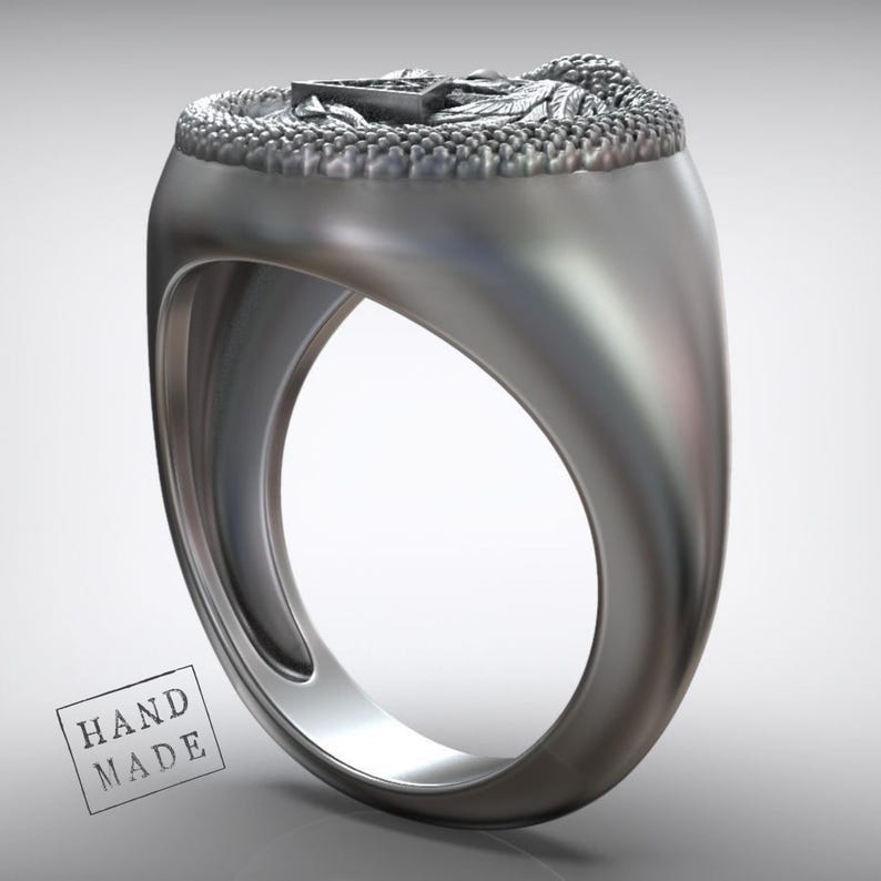 Ouroboros Owl Ring, Eye of Providence Signet, Masonic Inspired Mystic ...