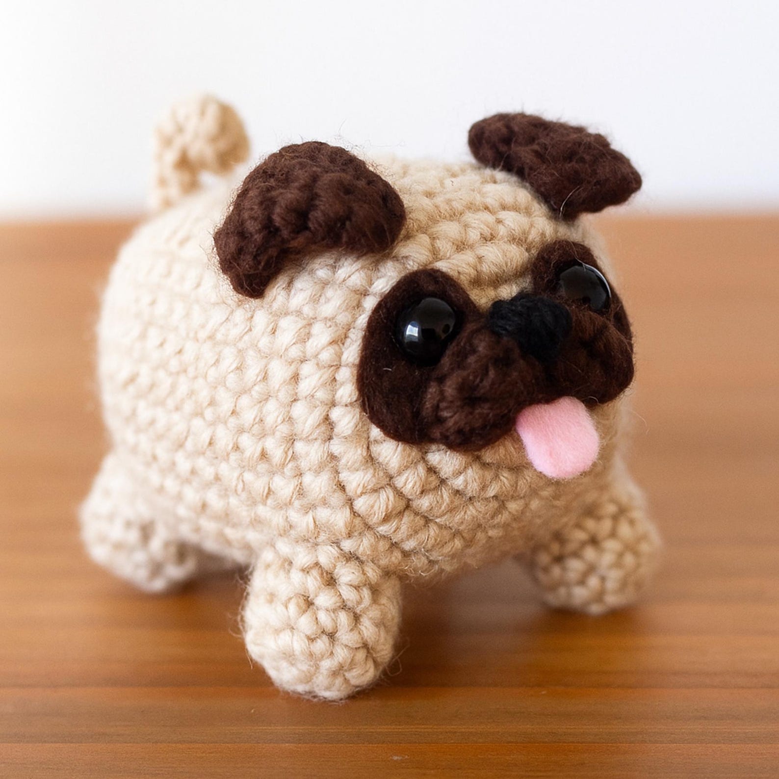 Crochet Pug Pattern Amigurumi Pug Dog PDF, Cute Pug Crochet Softie, DIY Dog Crochet Pattern ...