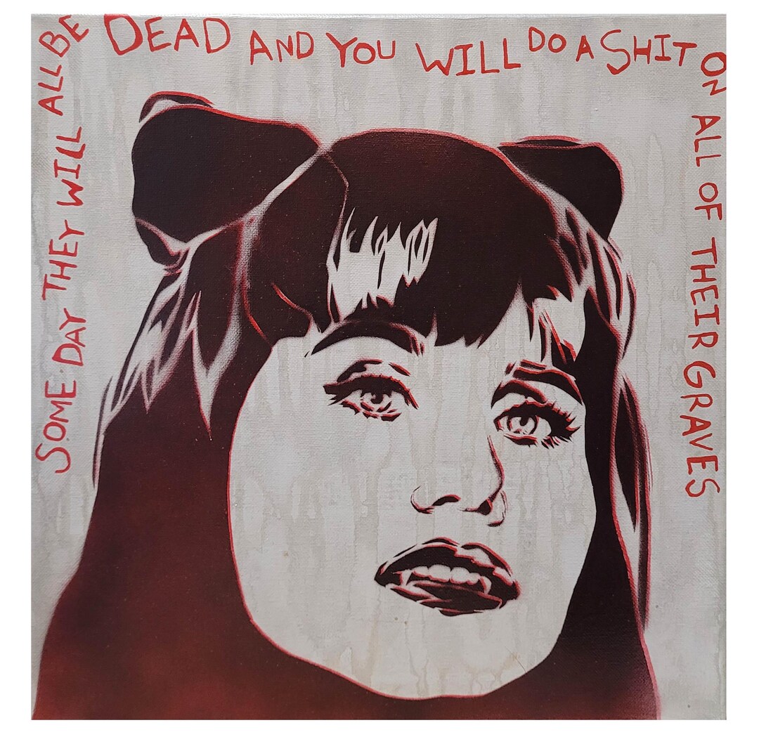 Nadja Quote Art, WWDITS Fan Art, Red and Black Stencil, 14x14 - Etsy