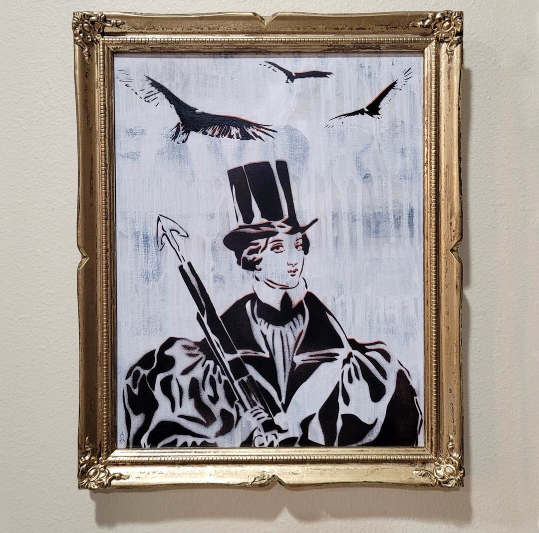 Lady Boss Painting, Framed Victorian Art, Vintage Print Style, Huntress ...