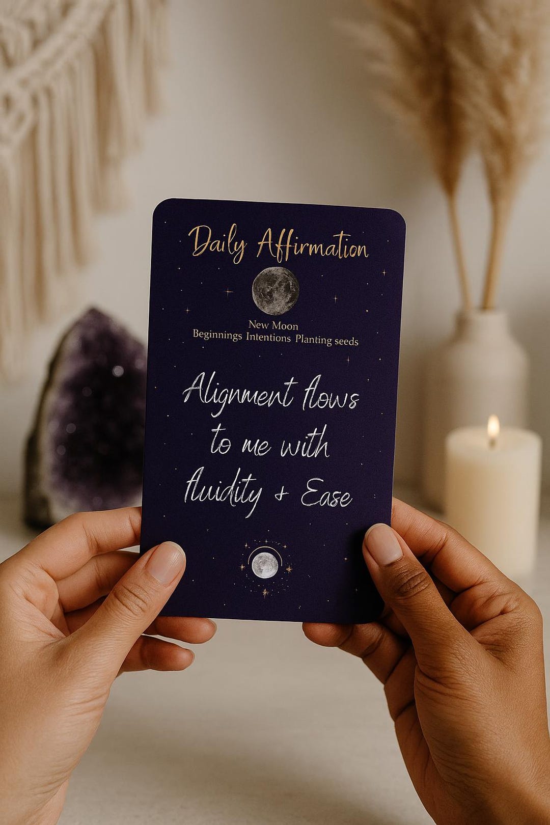 Affirmation Cards | Moon Phase Inspired | Lunar Moon Affirmations ...