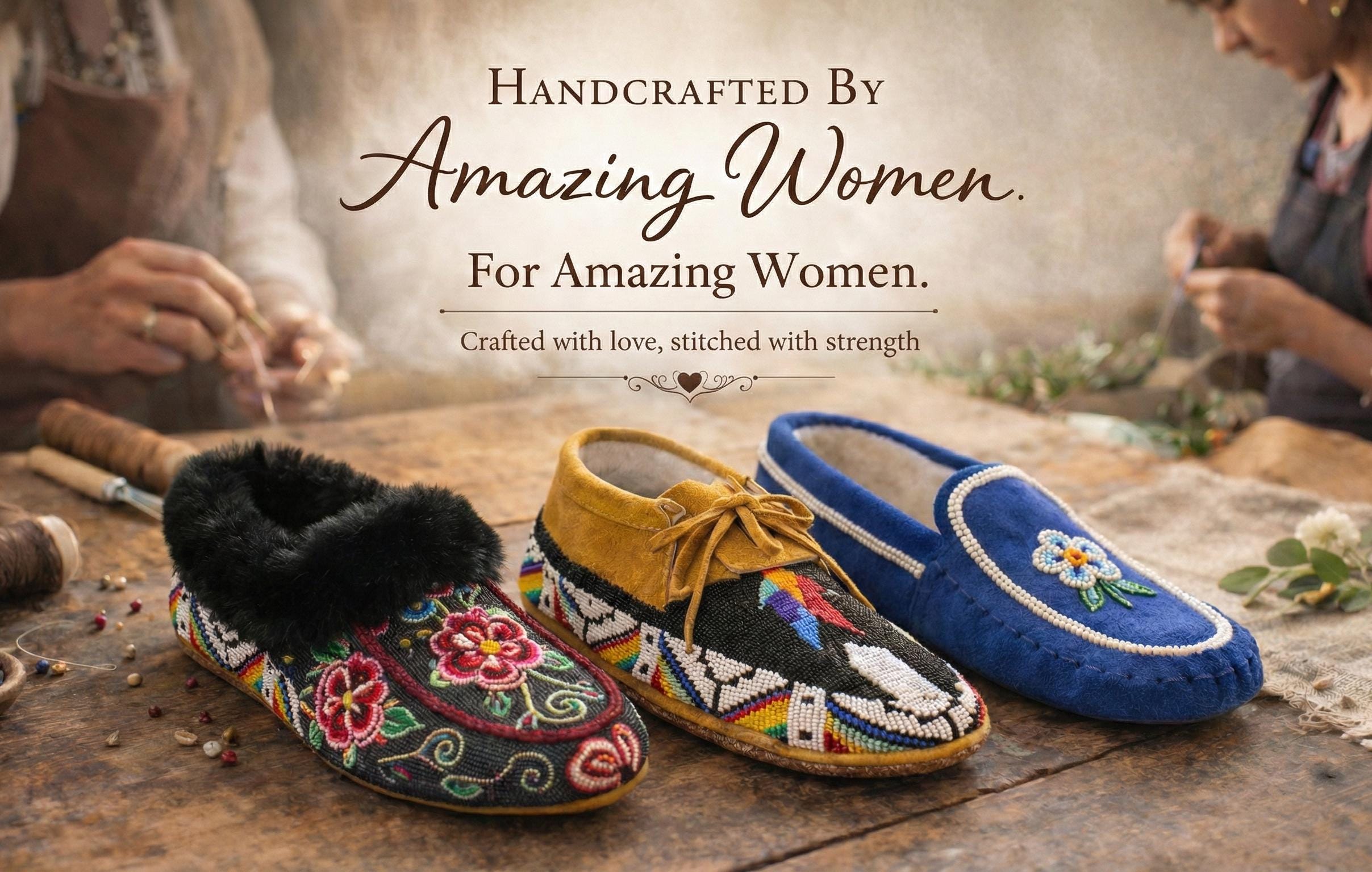 Handmade Fully Beaded Leather Moccasins. Native American Style Shoes ...