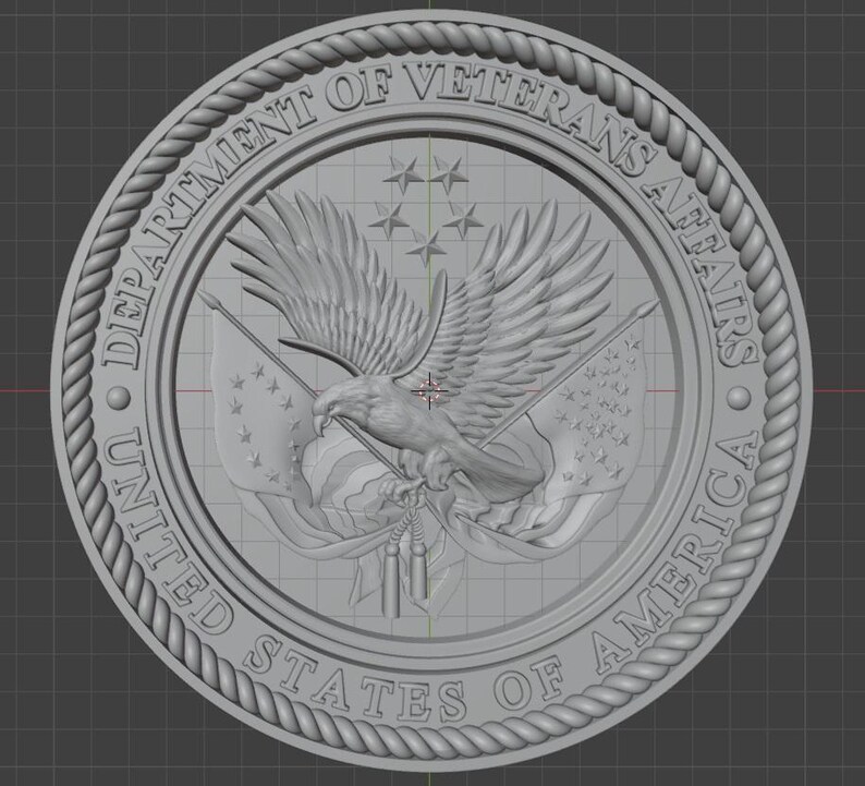 VA Seal STL - Department of Veterans Affairs 3D Relief CNC Laser ...