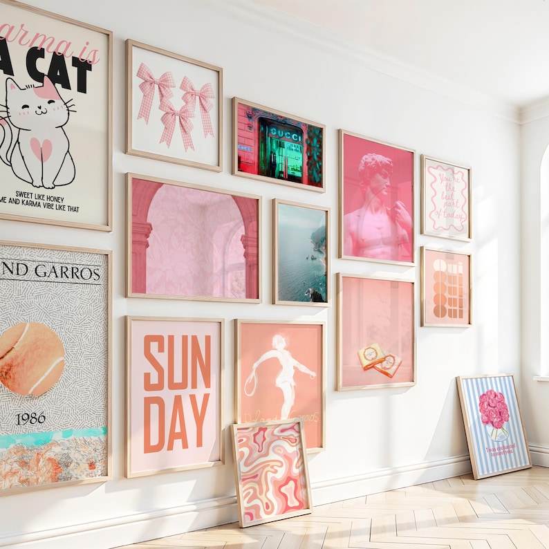 Trendy Preppy Art Bundle – 900+ Digital Prints, Trendy Colorful ...
