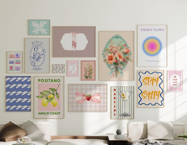 Trendy Preppy Art Bundle – 900+ Digital Prints, Trendy Colorful ...