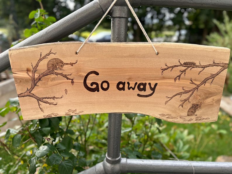 Welcome/go Away Sign - Etsy