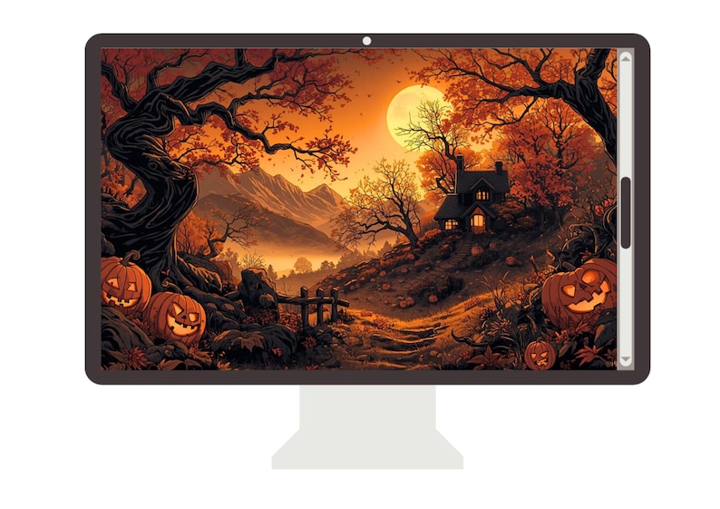 Autumn Halloween PC Wallpapers Bundle, Cozy Fall Landscapes With ...