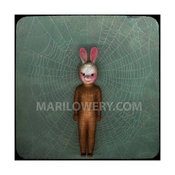 Color Photography Weird Photography Creepy Bunny frighten Halloween ...