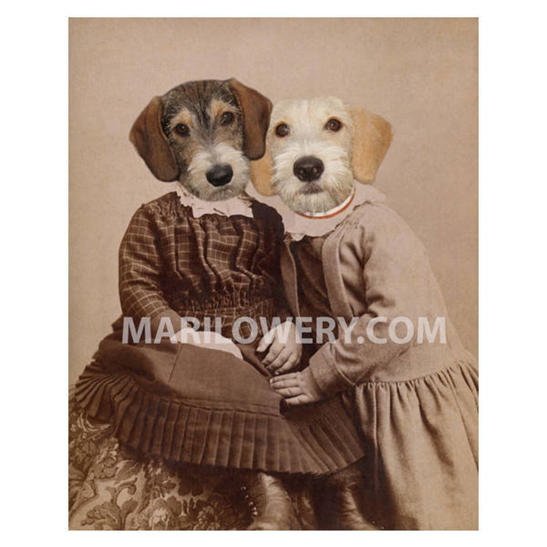 Cute Dogs Wall Art 5 X 7 Inch Print Small Wall Art Dogs in - Etsy