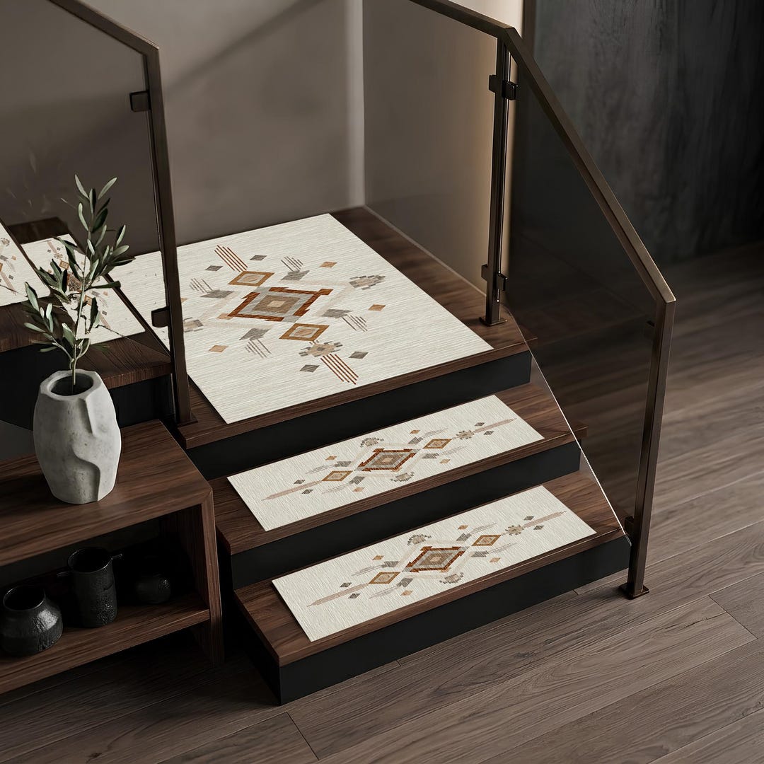 Non-slip Stair Treads Runner Rugs: Washable Carpet for Wood Stairs, Pet ...