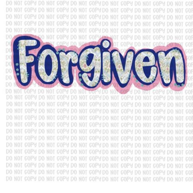 Forgiven PNG | Christian Sublimation Design | Bible Verse Faith Quote ...