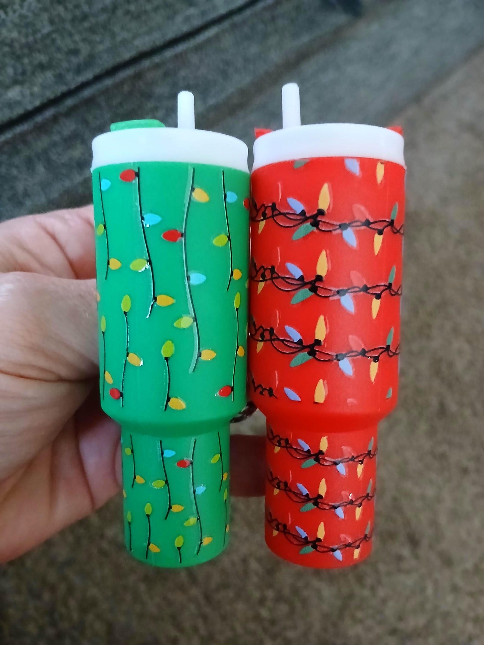 Mini Tumbler Keychain, Multicolor Cup Key Ring, Chapstick Holder, Purse ...