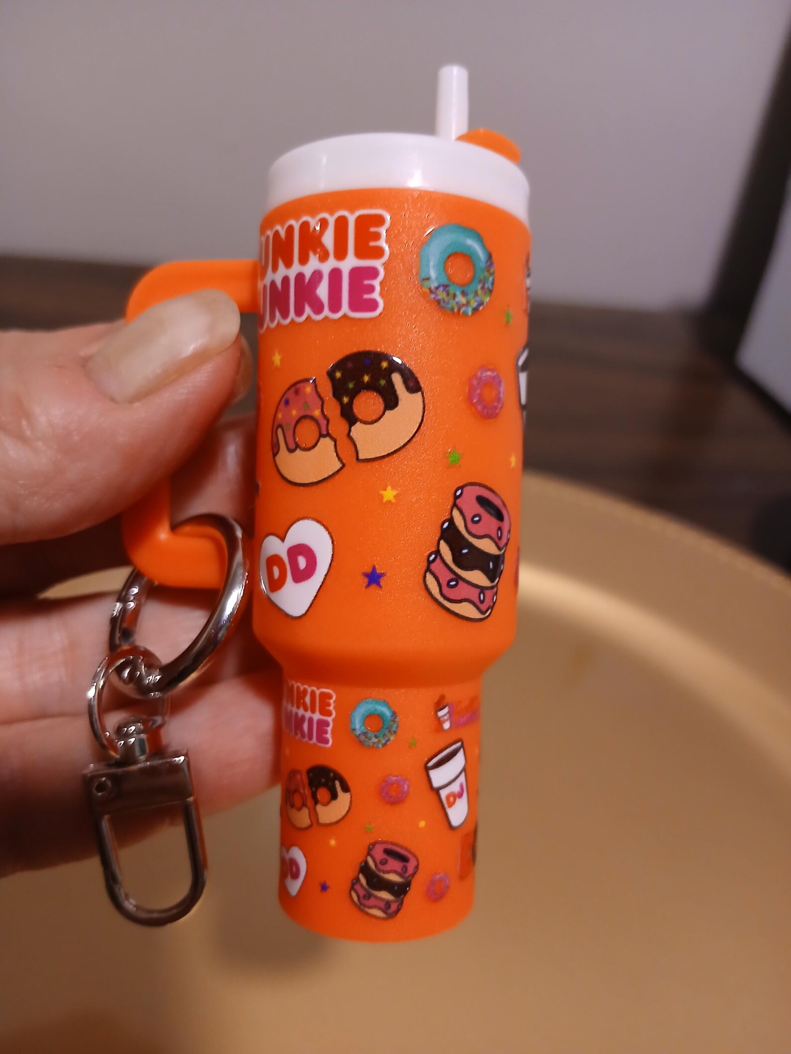 Mini Tumbler Keychain, Random Multicolor Cup Key Ring, Chapstick Holder ...
