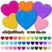 36 PNG Digital Clipart, Digital Clip Art, Stitched Heart Clipart, Heart ...