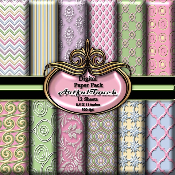 Visual Arts Paper Craft Supplies & Tools Scrapbook Paper Pack 300 DPI ...