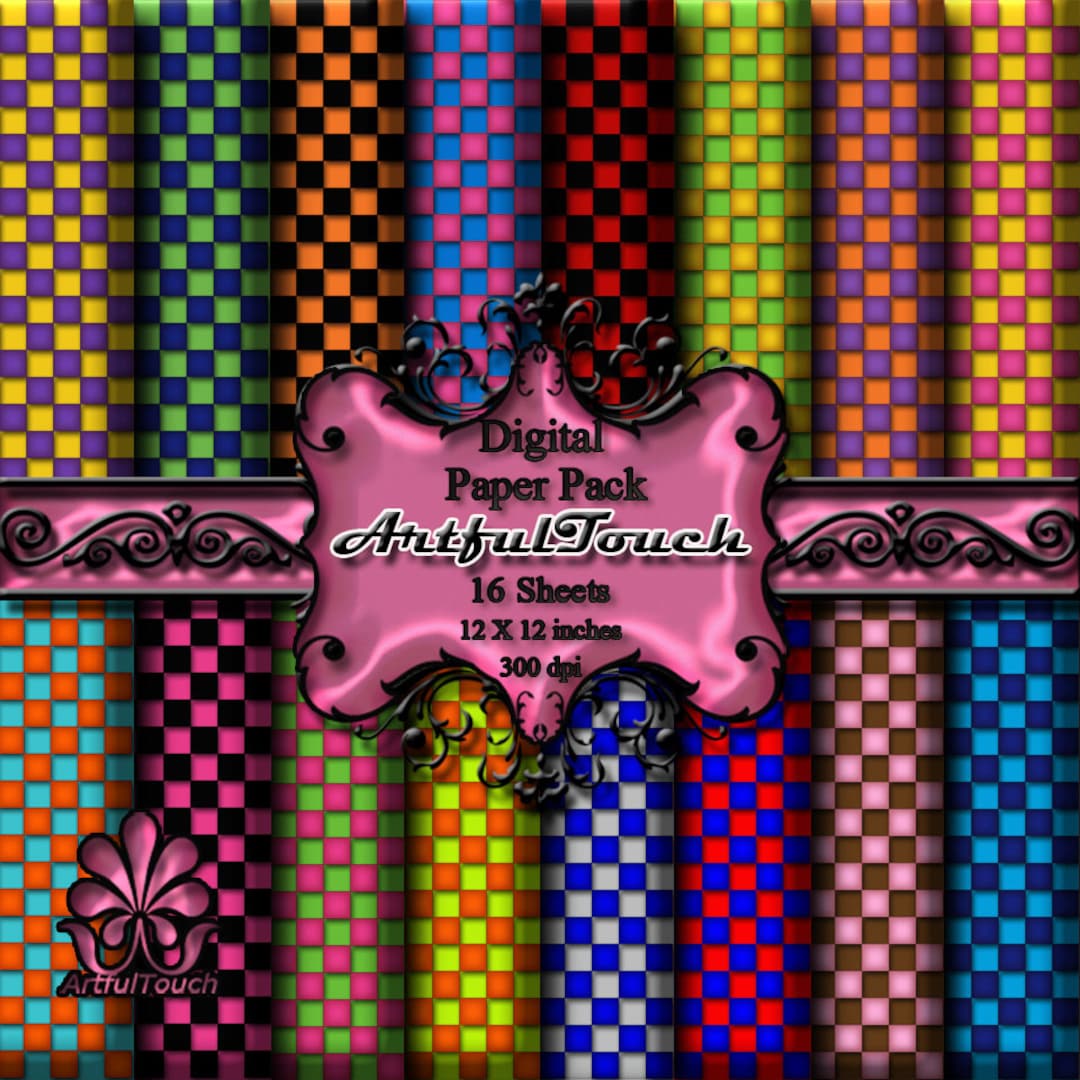 Digital Scrapbook Paper Pack 16 Digital Paper 12 X - Etsy
