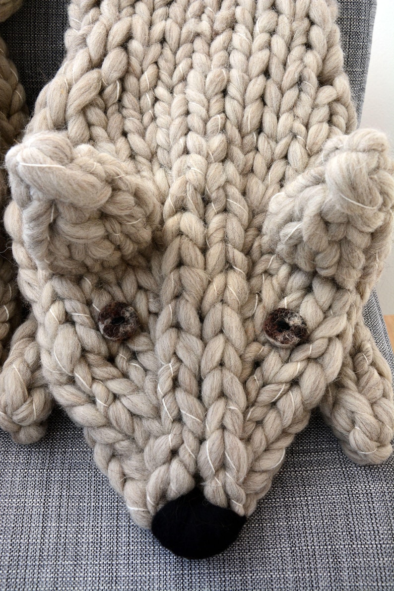 Long Fox Blanket Fox Rug Wool Blanket Wool Rug Animal - Etsy