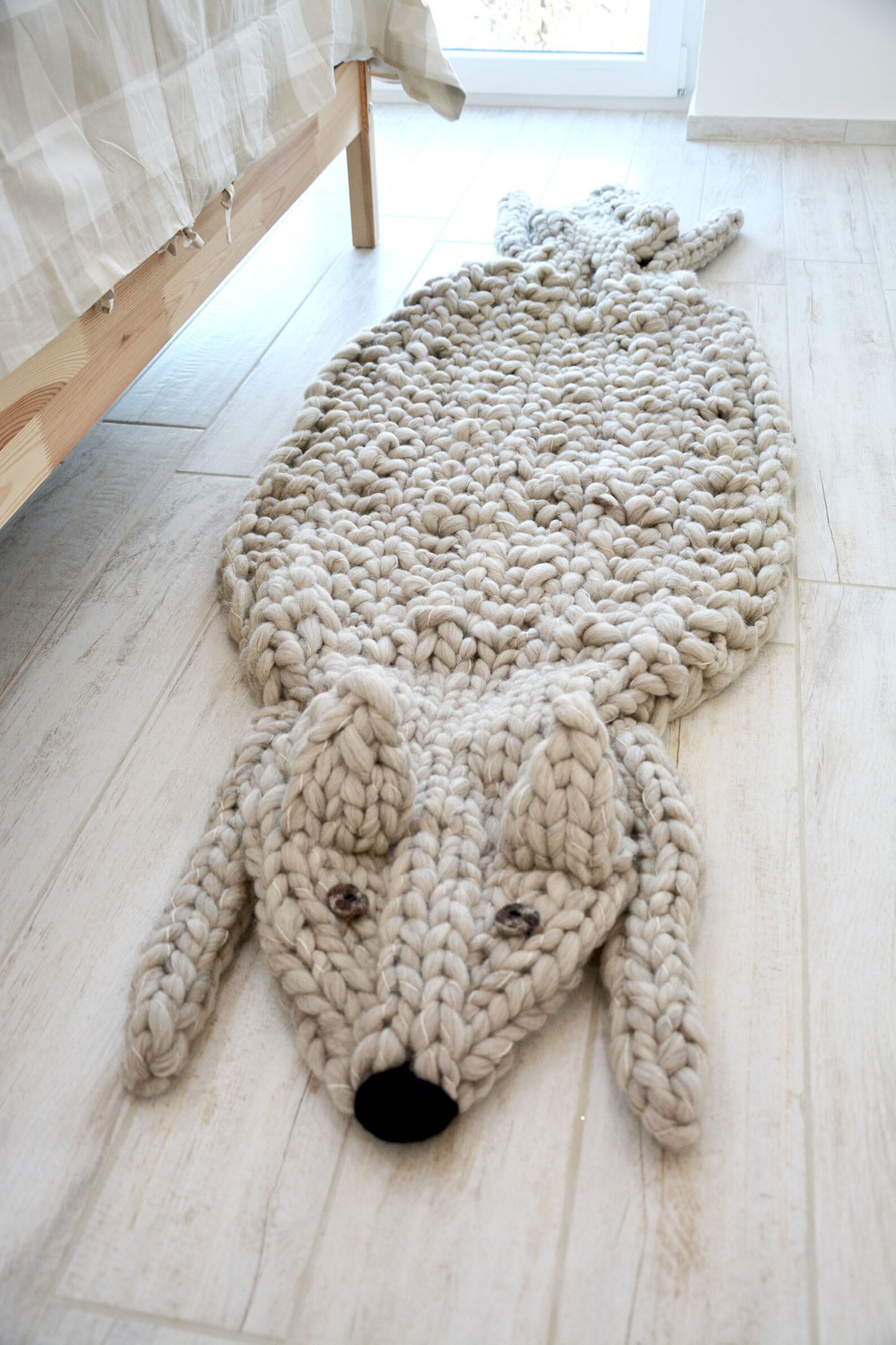 Long Fox Blanket Fox Rug Wool Blanket Wool Rug Animal - Etsy