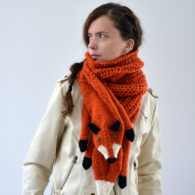 Fox Scarf - Etsy