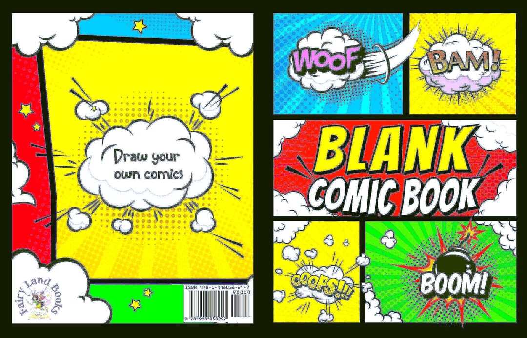 Blank Comic Book, 110 Page Variety Layouts (PDF) - Etsy