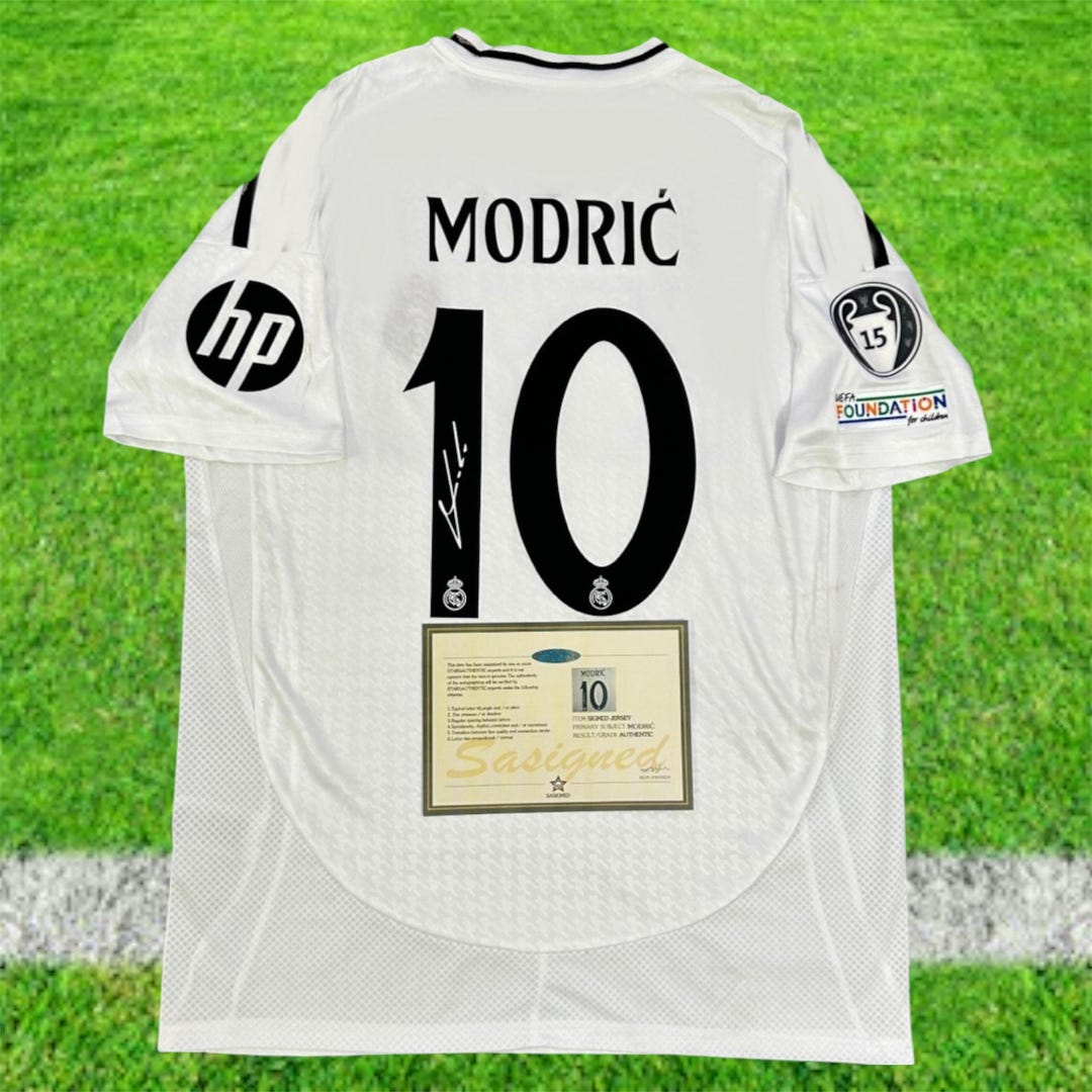 Signed Luka Modric Real Madrid 24/25 Shirt (read Description) - Etsy