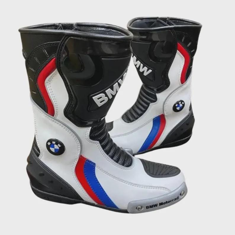 BMW Motorrad Racing Boots: Protective Sport Biker Boots - Etsy