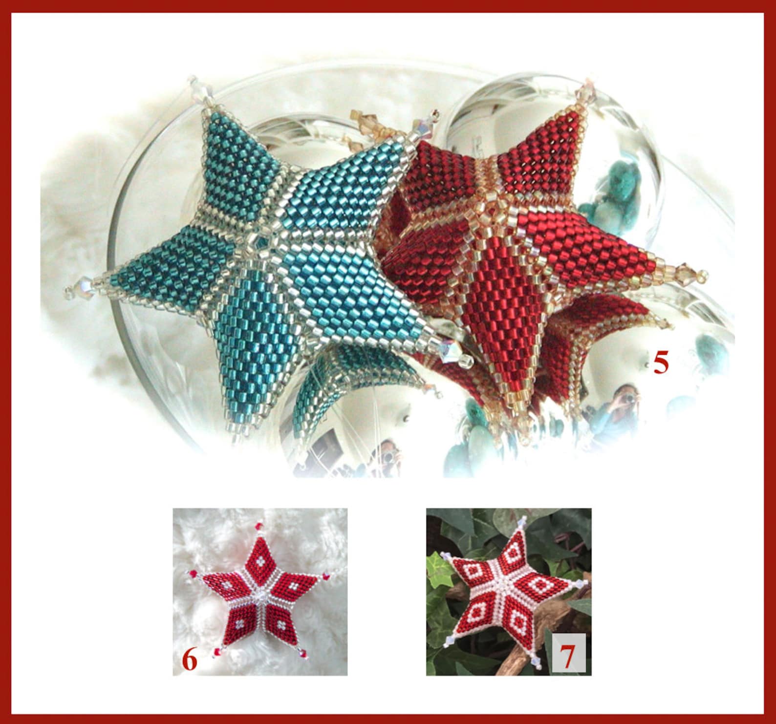 Star Ornament Tutorial With 3 Diamond Patterns - Etsy