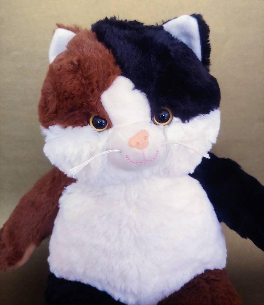 Plush Calico Cat by the Bear Factory - Kitty Cat Stufffed Animal With ...