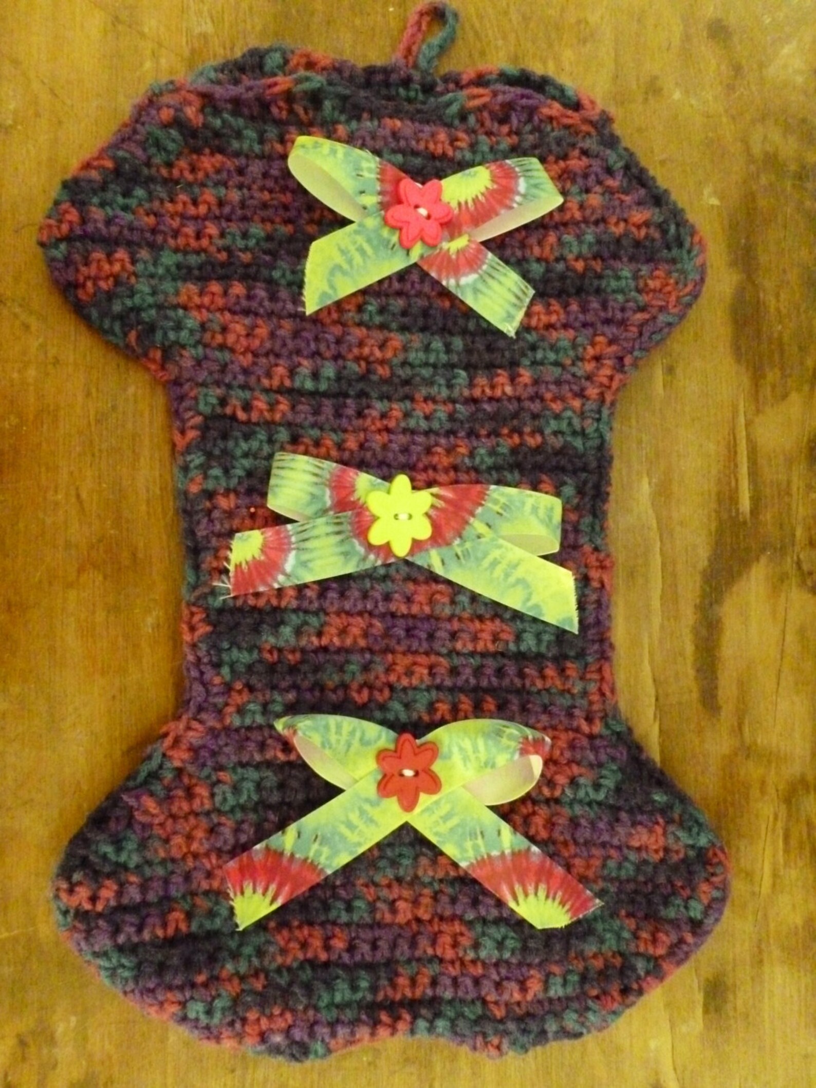 Handmade Crocheted Bone Shaped Dog Christmas Stocking - Etsy