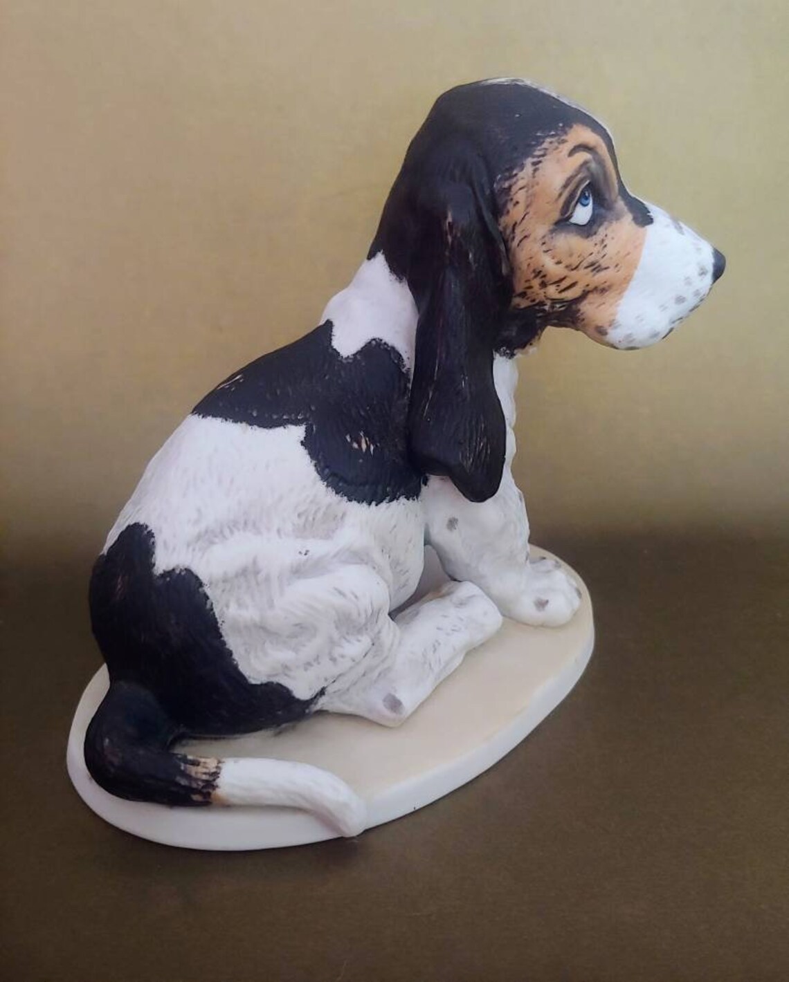 Basset Hound Porcelain Bisque Figurine Home Interiors - Etsy