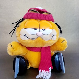 Cuddly Garfield the Cat Plush Toy With Winter Outfit - Collectible ...