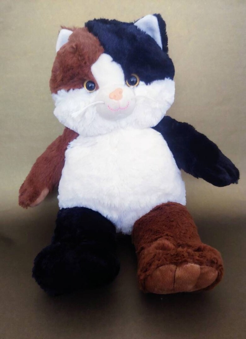 Plush Calico Cat by the Bear Factory - Kitty Cat Stufffed Animal With ...
