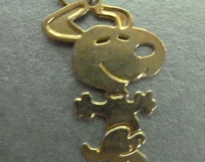 Vintage Snoopy 14kt Gold Charm or Pendant - Etsy