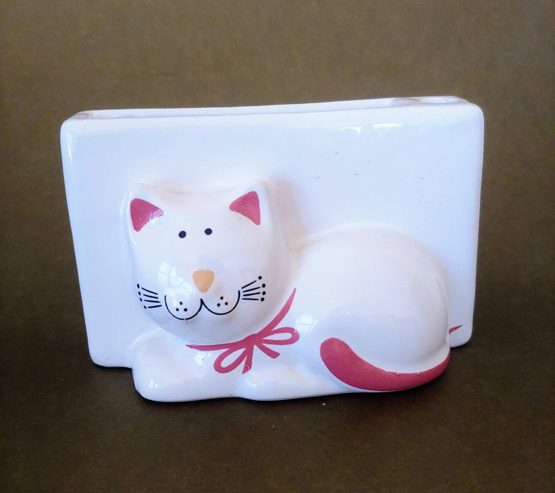 Kitty Cat 3D Note and Pen Holder - Cat Office Accessory - Office ...