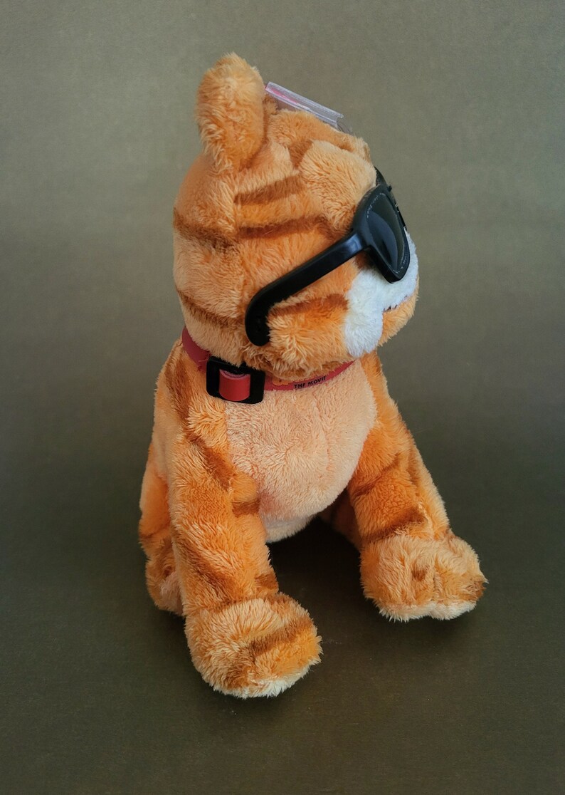 Plush TY Garfield cool Cat Beanie Baby Garfield the Movie Plush ...
