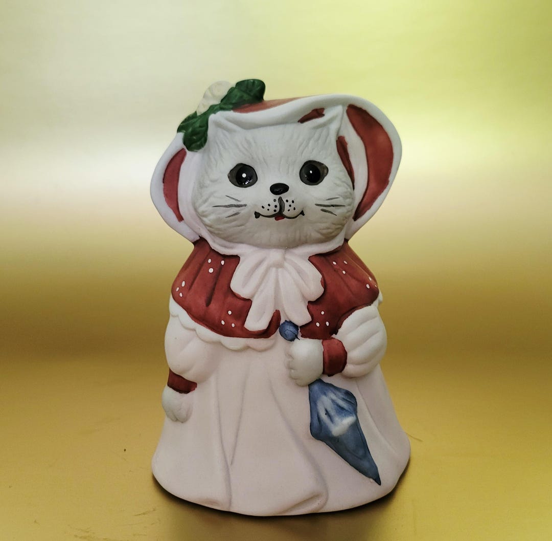 Vintage Lipco Ceramic Cat Bell – Retro Whimsical Figurine - Etsy