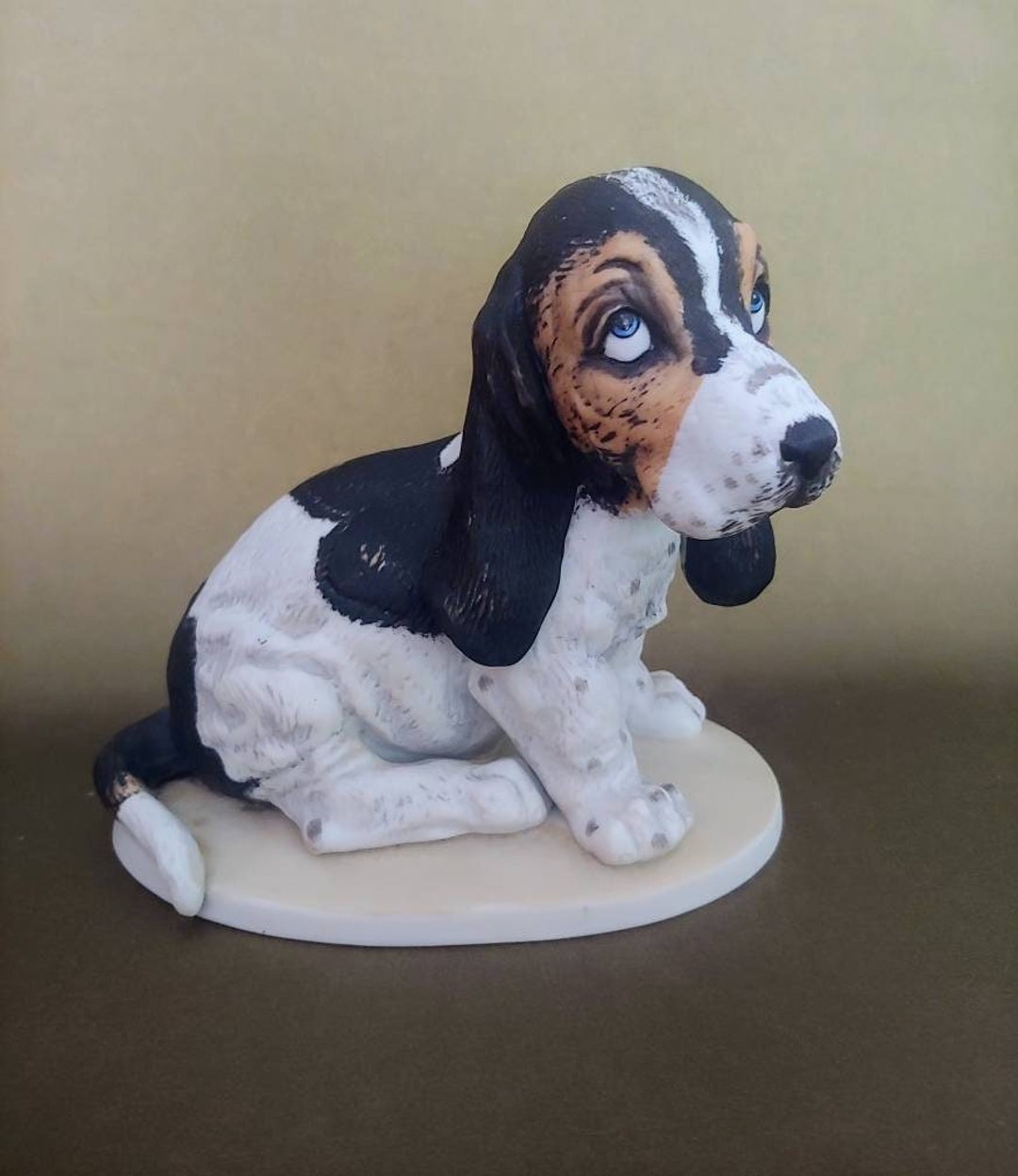 Basset Hound Porcelain Bisque Figurine - Home Interiors Masterpiece ...