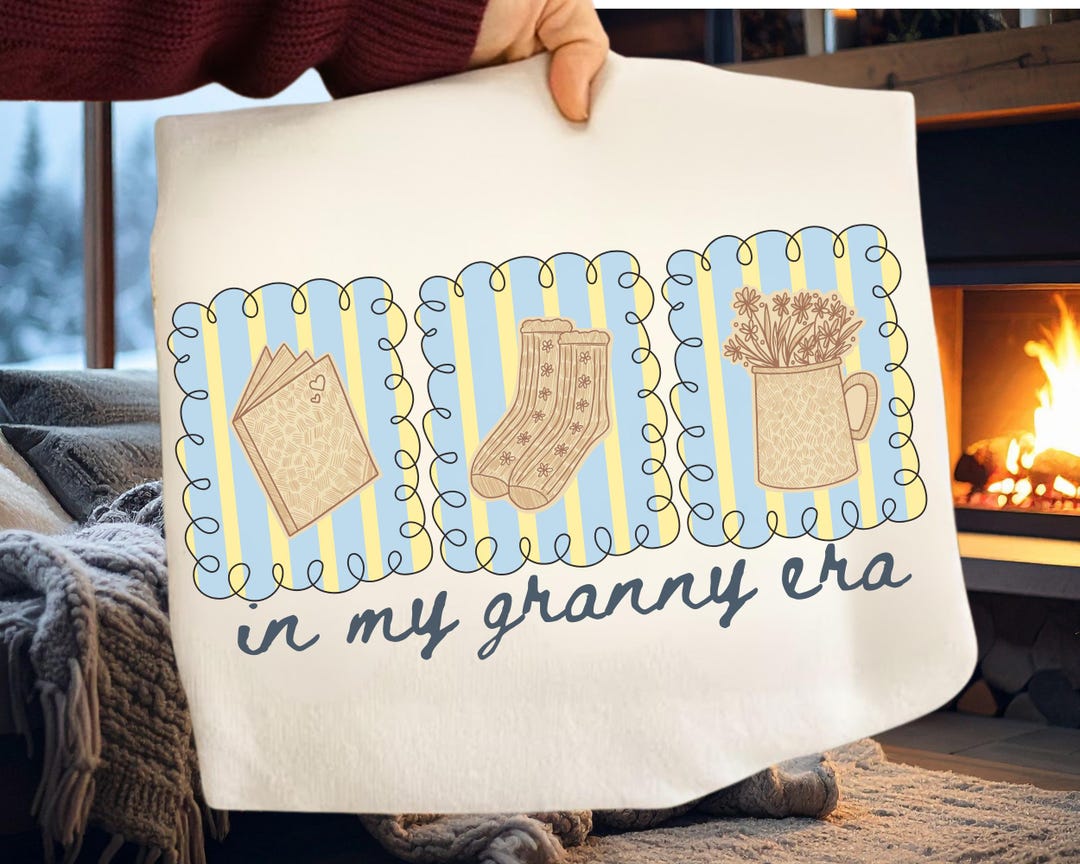 Grandma Core PNG, Thrifted Aesthetic, Grandma PNG, Preppy Granny ...