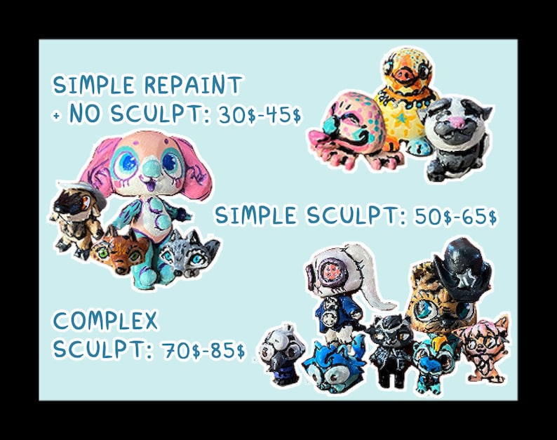 Custom Upcycled Toys + Figurines! (READ DESCRIPTION-DON'T Buy From This ...